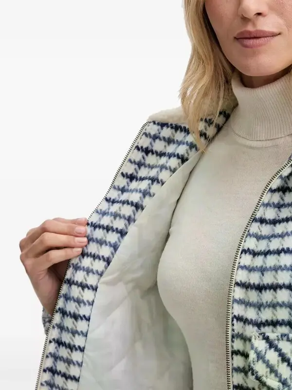 LEVI'S Checked Faux Fur Collar Jacket