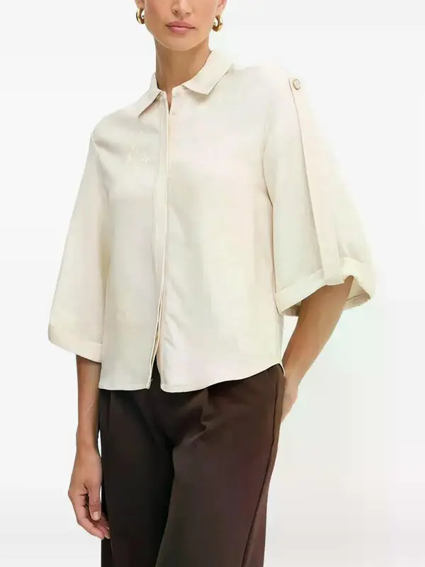 MARCIANO Cream Shirt With Turn-up Cuffs