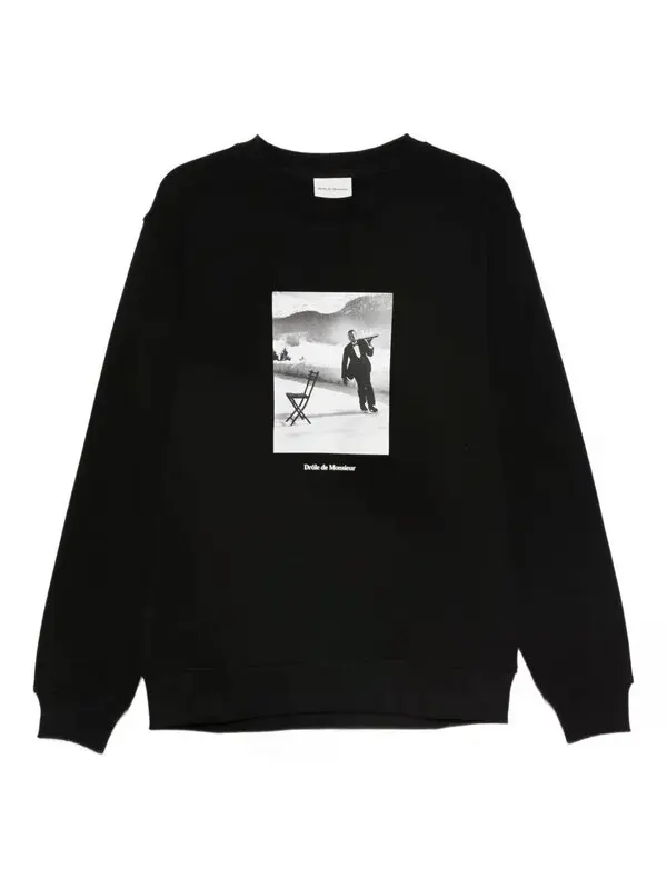 Drole De Monsieur Graphic Print Sweatshirt