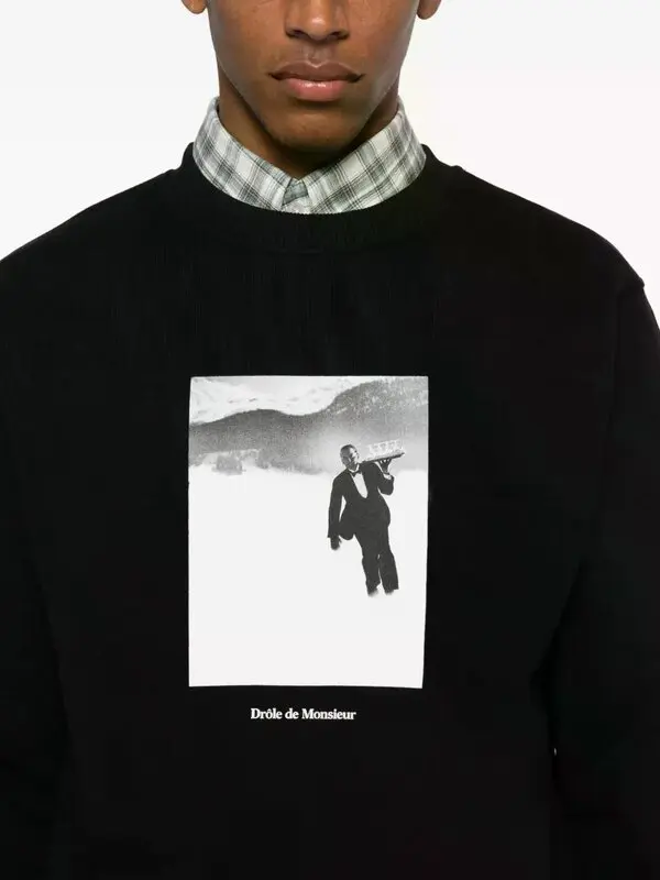 Drole De Monsieur Graphic Print Sweatshirt