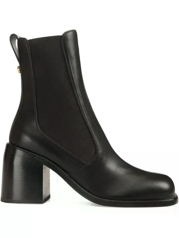 SERGIO ROSSI 80mm Avenue Block-heel Boots - Black