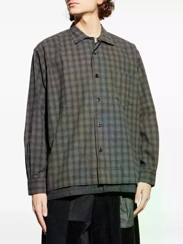 Comme Des Garçons Plaid-pattern Shirt