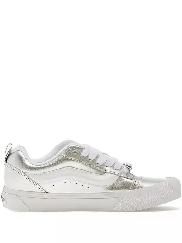 VANS Knu Skool Metallic Pearl Embellished Sneakers - Silver