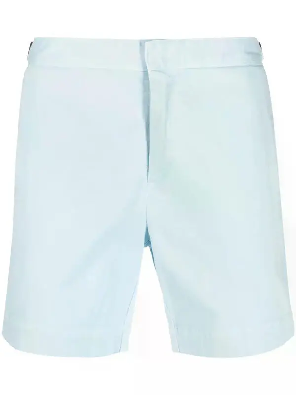 Orlebar Brown Mid-rise Cotton Shorts - Blue