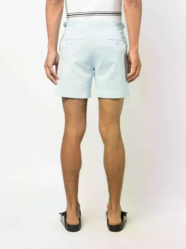 Orlebar Brown Mid-rise Cotton Shorts - Blue