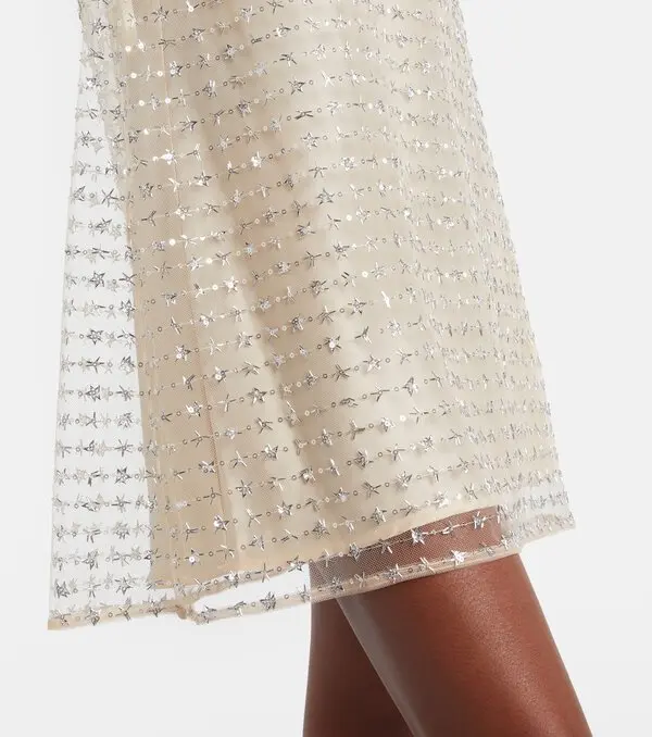 Staud Aurielle Sequin Embellished Mini Dress
