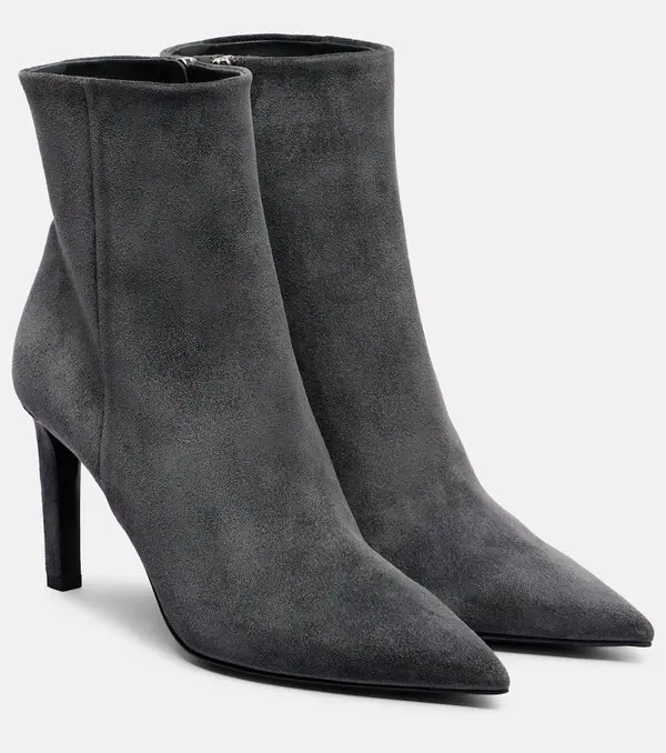 JIMMY CHOO Frankie 85 Suede Ankle Boots