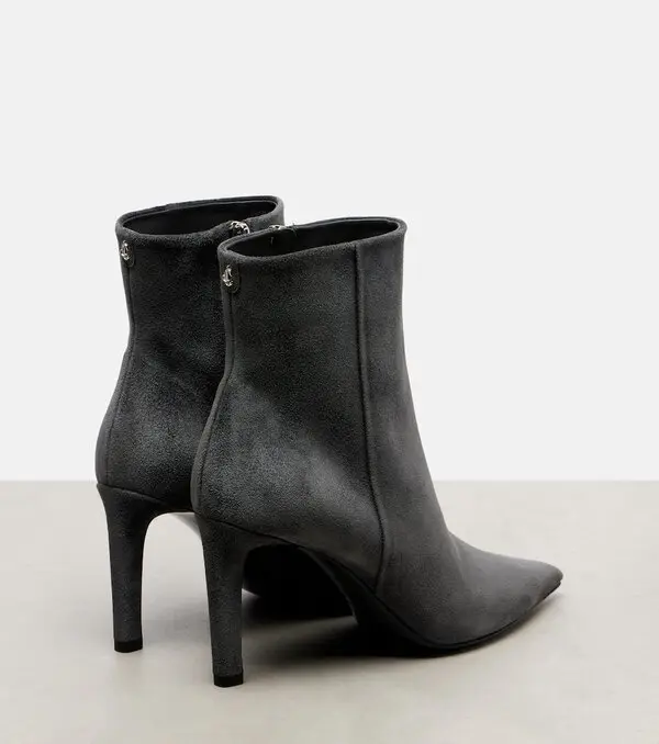 JIMMY CHOO Frankie 85 Suede Ankle Boots