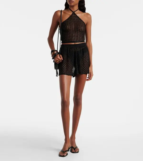 Missoni Crochet Lame Shorts