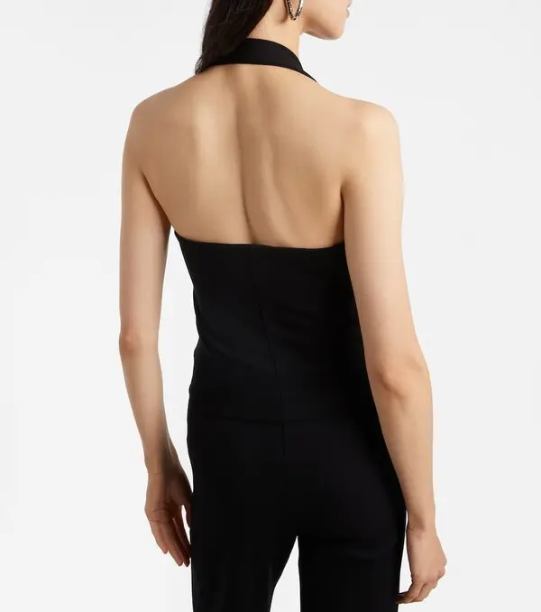 LESET Rio Halter Neck Cropped Top
