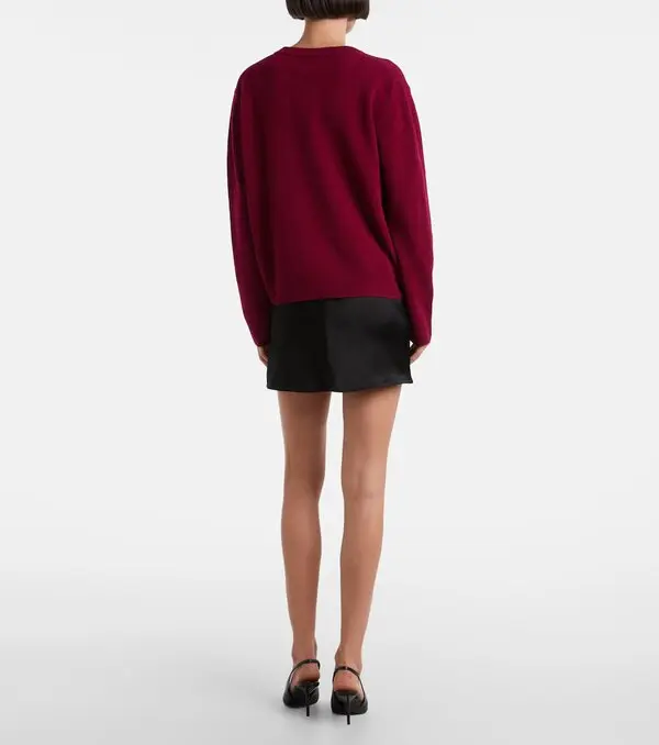 LESET Barb Satin Miniskirt