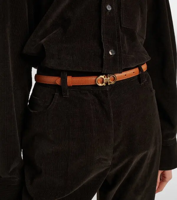 FERRAGAMO Gancini Leather Belt