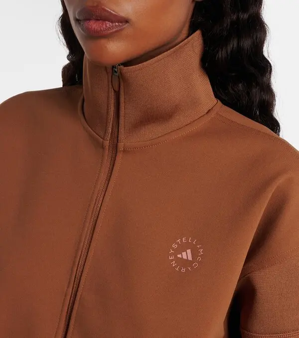 Adidas By Stella McCartney Logo Knitted Sweatshirt - Brown