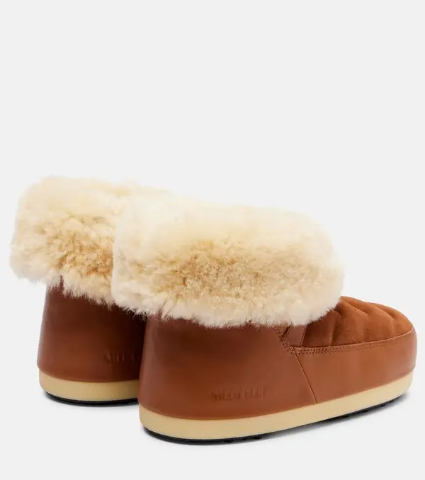 Moon Boot Evx Leather And Suede Boots