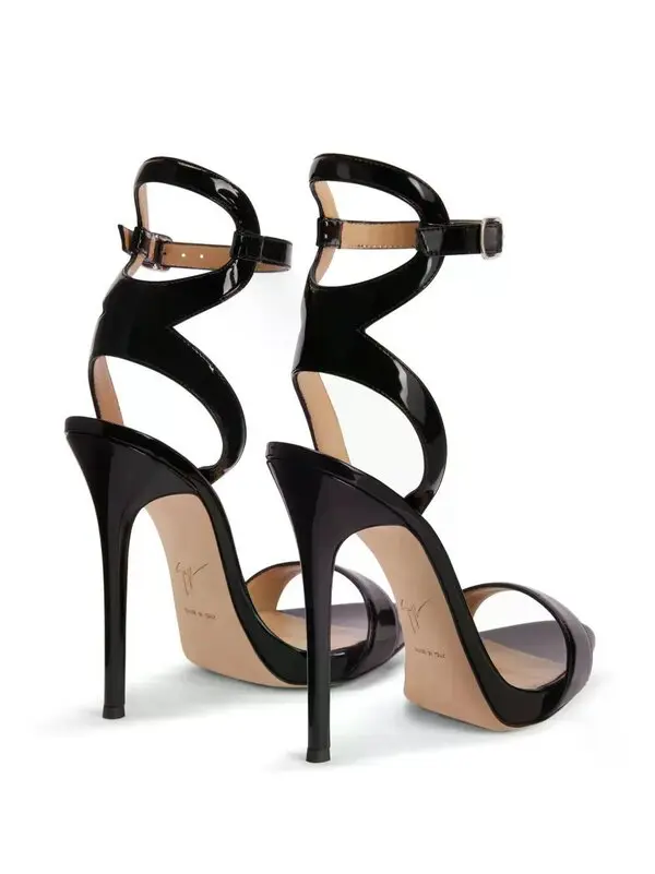 GIUSEPPE ZANOTTI Gwyneth 120mm Leather Stiletto Sandals