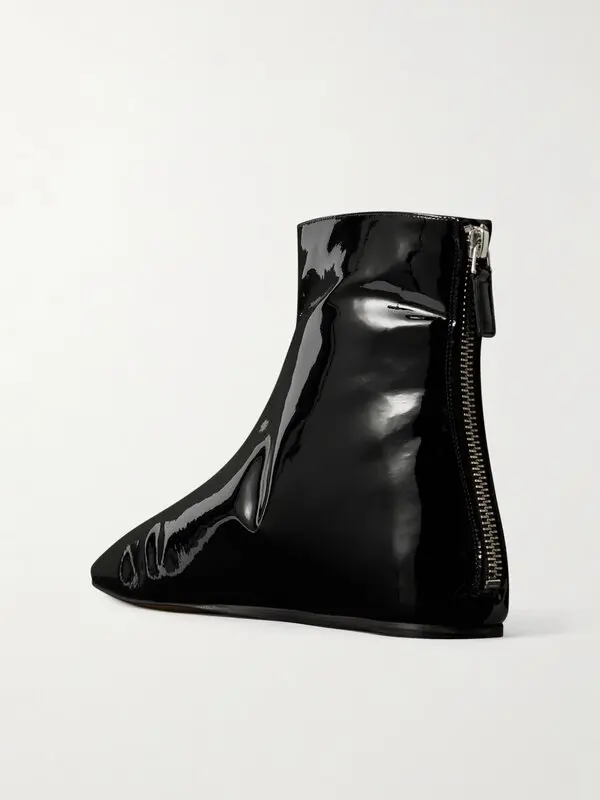 Le Monde Beryl Luna Patent-leather Ankle Boots - Black
