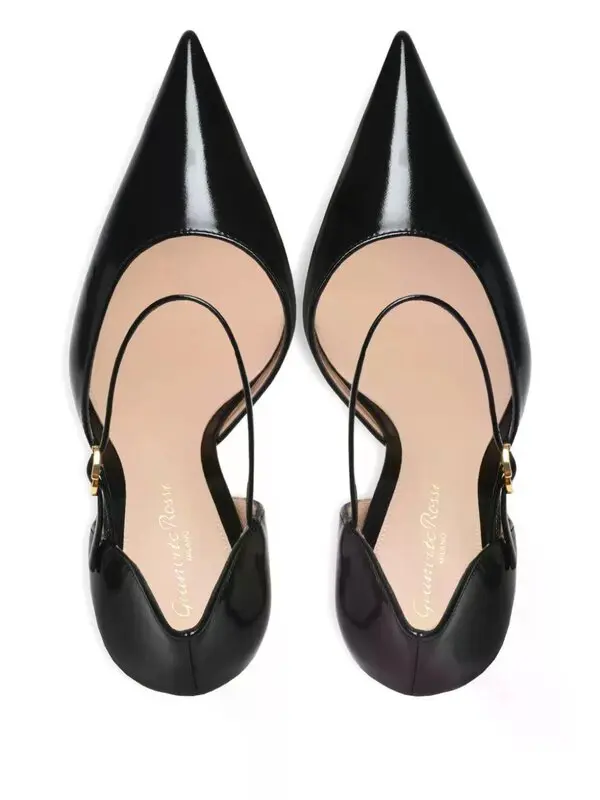 GIANVITO ROSSI 95mm Sofia D'orsay Pointed Heeled Pumps - Black