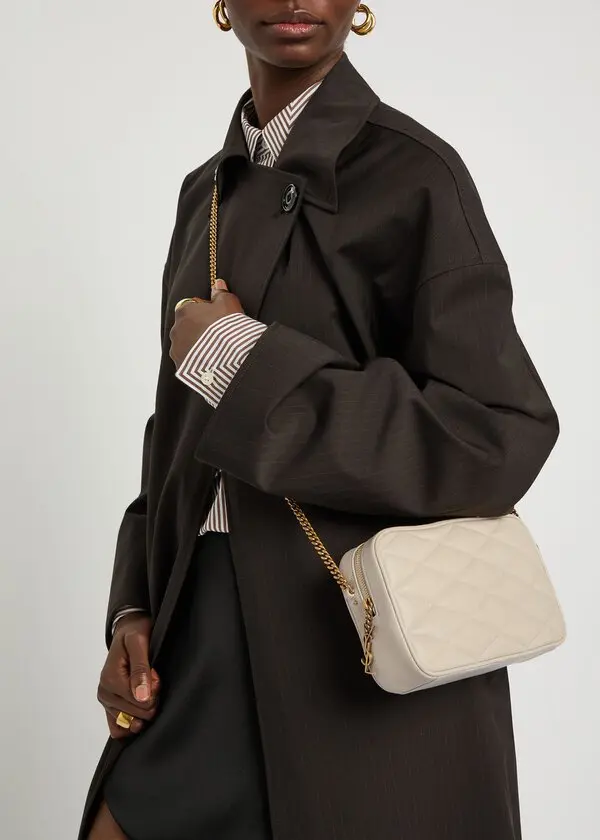 Saint Laurent Quilted Leather Camera Bag