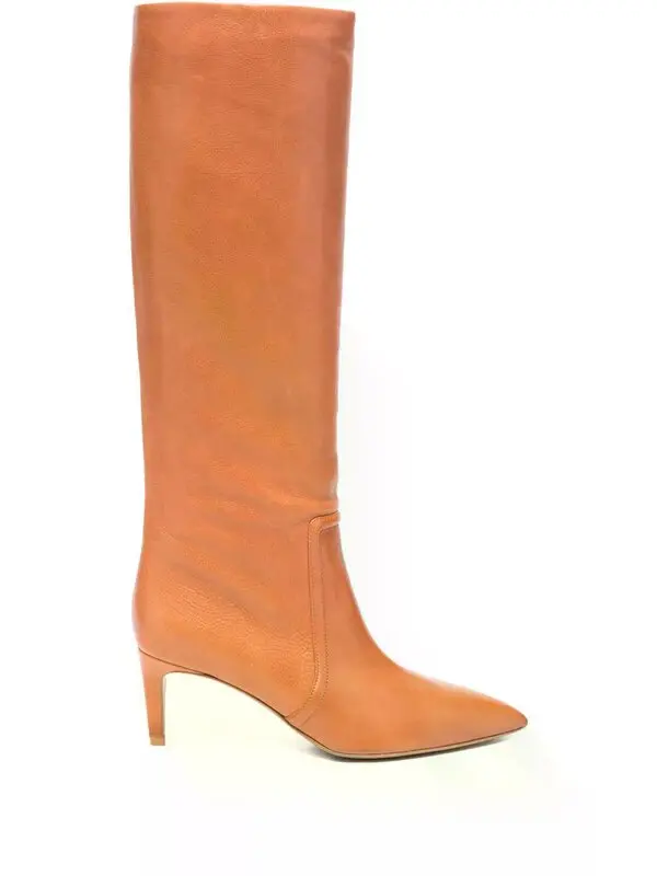 Paris Texas 65mm Stiletto Pointed Boots - Brown