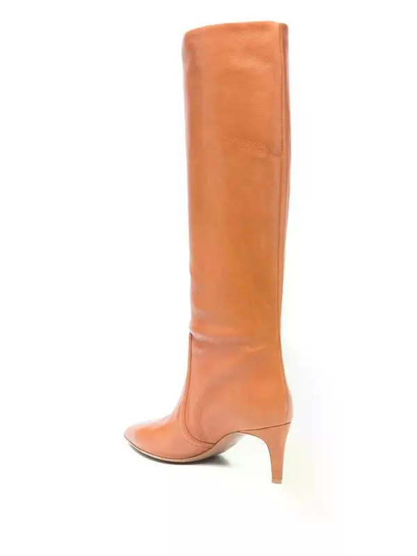 Paris Texas 65mm Stiletto Pointed Boots - Brown
