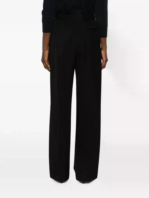 THE ROW Tailored Gabardine Straight Leg Trousers