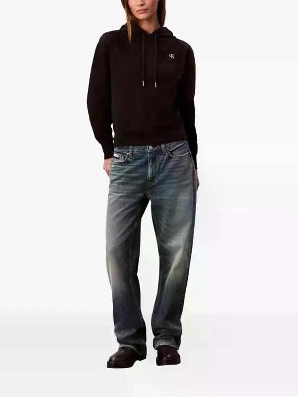 Calvin Klein Logo Detail Drawstring Hoodie