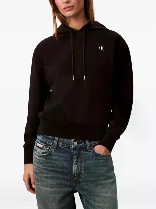 Calvin Klein Logo Detail Drawstring Hoodie