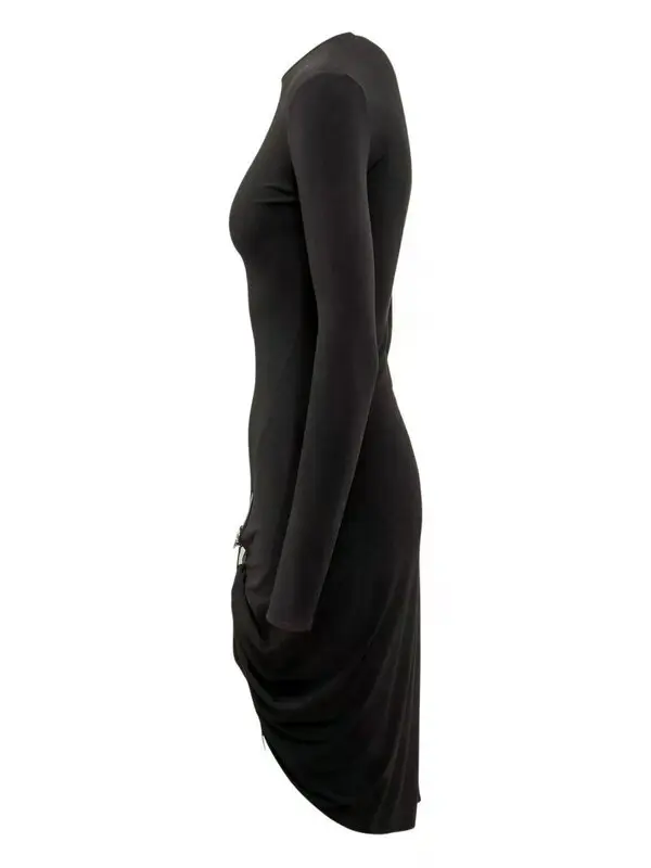 Coperni Buckle Detail Asymmetric Hem Dress