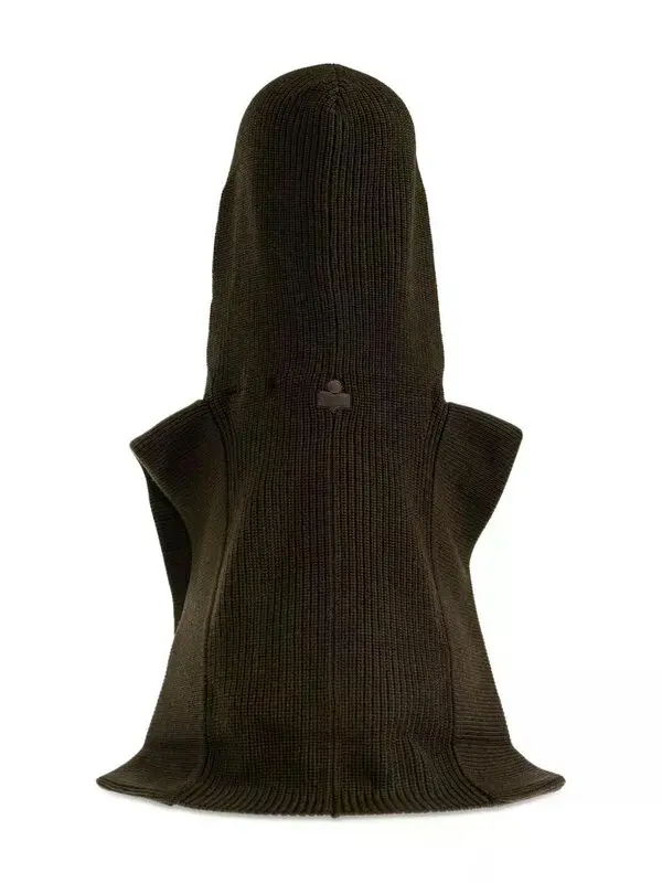 Isabel Marant Étoile Ribbed Wool Hooded Scarf - Black