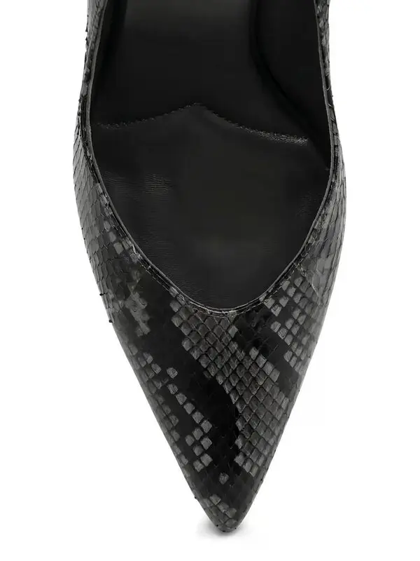 Miu Miu 85mm Snakeskin Effect Stiletto Pumps