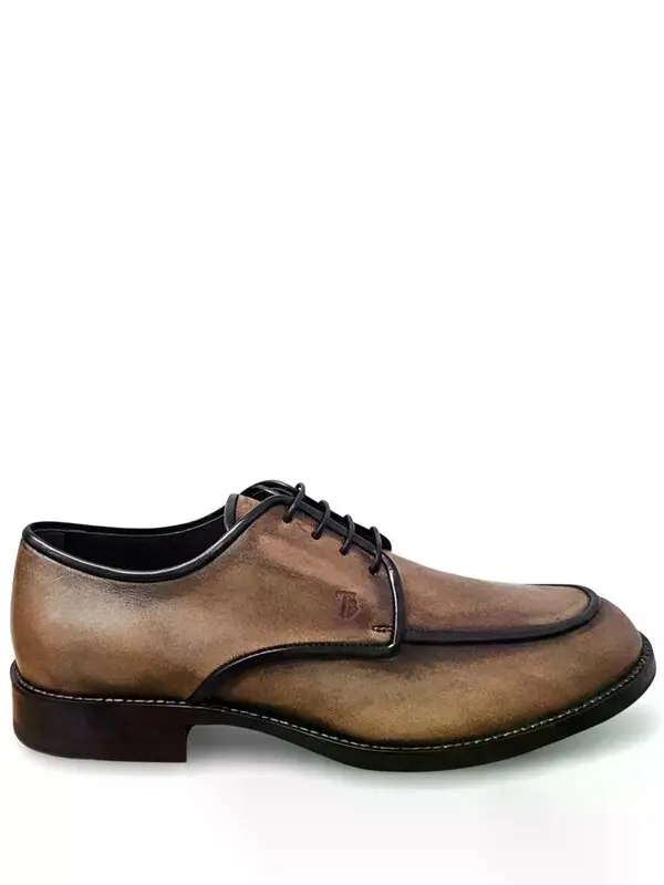 TOD'S Lace-up Leather Derby Shoes - Brown