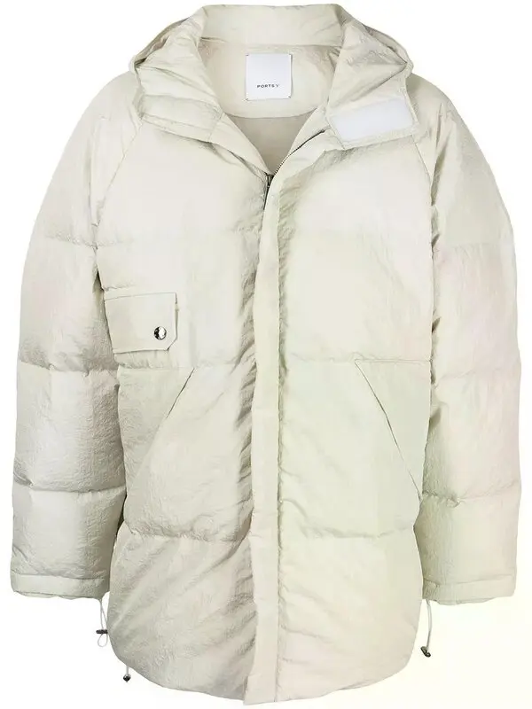 PORTS V Padded Oversized Jacket - Neutrals