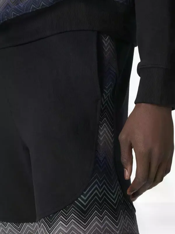 Missoni Zigzag Pattern Fleece Shorts