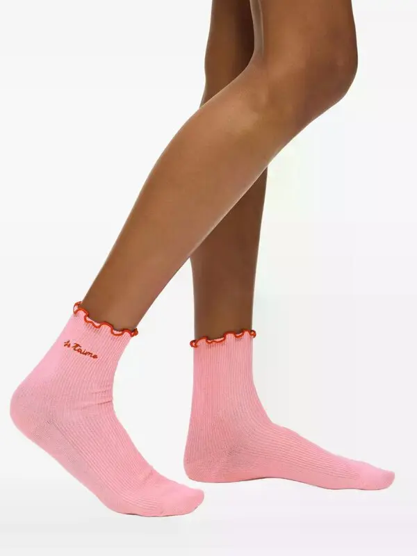 Karl Lagerfeld Embroidered Motif Socks Pack Of Three