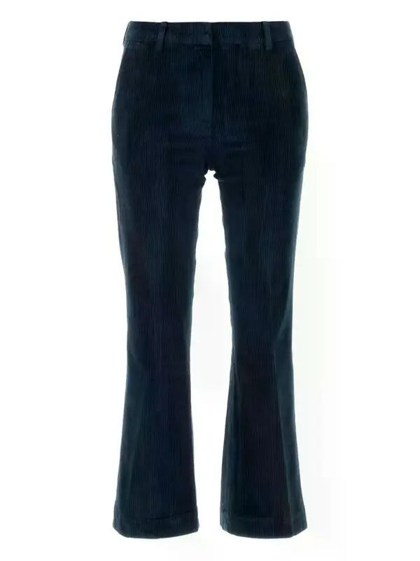 PT TORINO Corduroy Flared Trousers - Blue