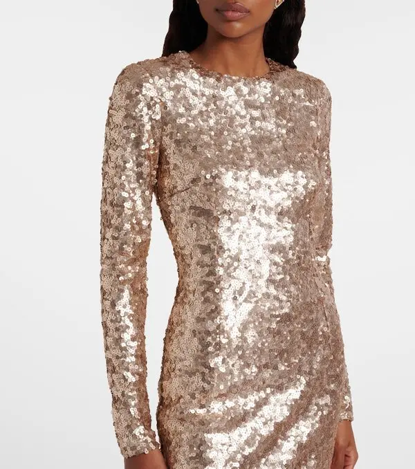 Dolce & Gabbana Sequined Midi Dress