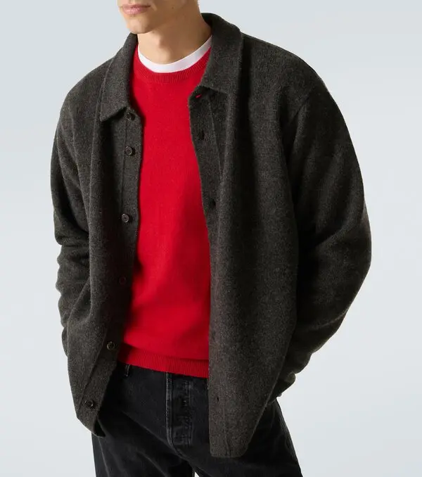 FRAME Wool Overshirt - Grey