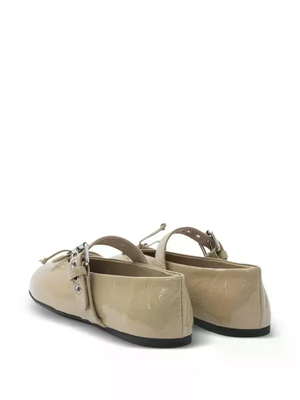 Miu Miu Buckled Ballet Flats