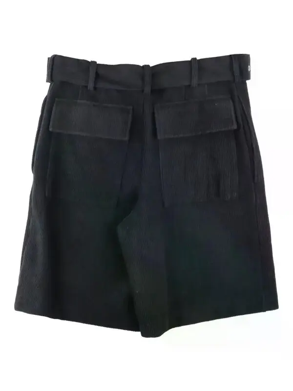 JIL SANDER Belted Bermuda Shorts - Black