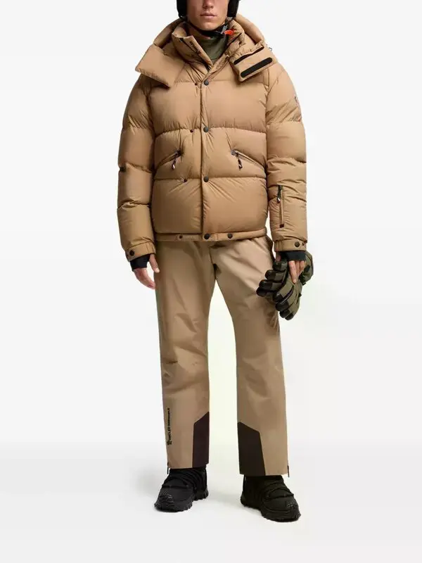 Moncler Coraia Insulated Jacket With Removable Hood - Neutrals