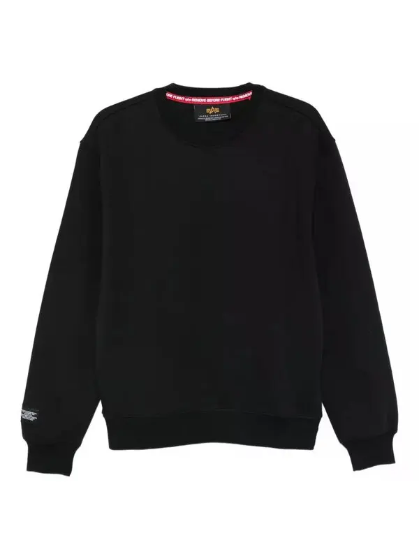 Alpha Industries Crew-neck Sweatshirt - Black