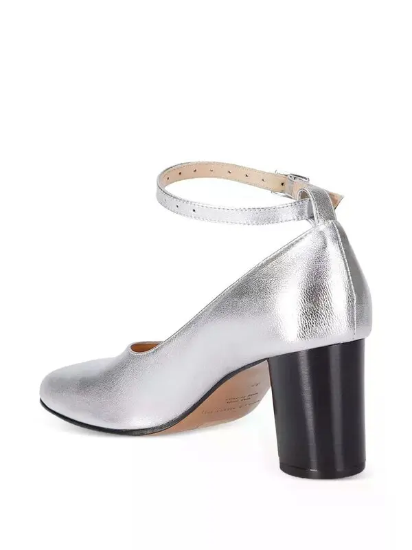 NICCOLO PASQUALETTI Tone Leather Ankle Strap Pumps