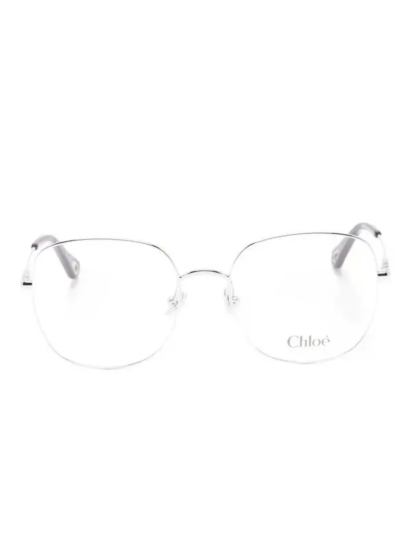Chloé Square-frame Glasses - Silver