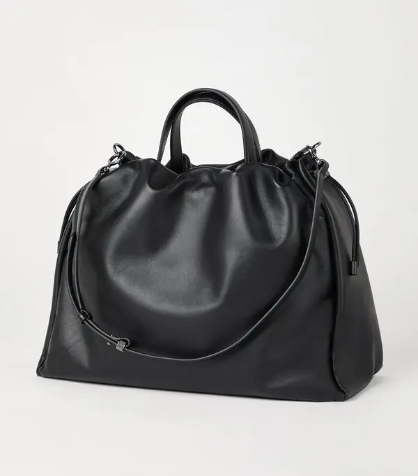 Brunello Cucinelli Large Leather Bucket Bag