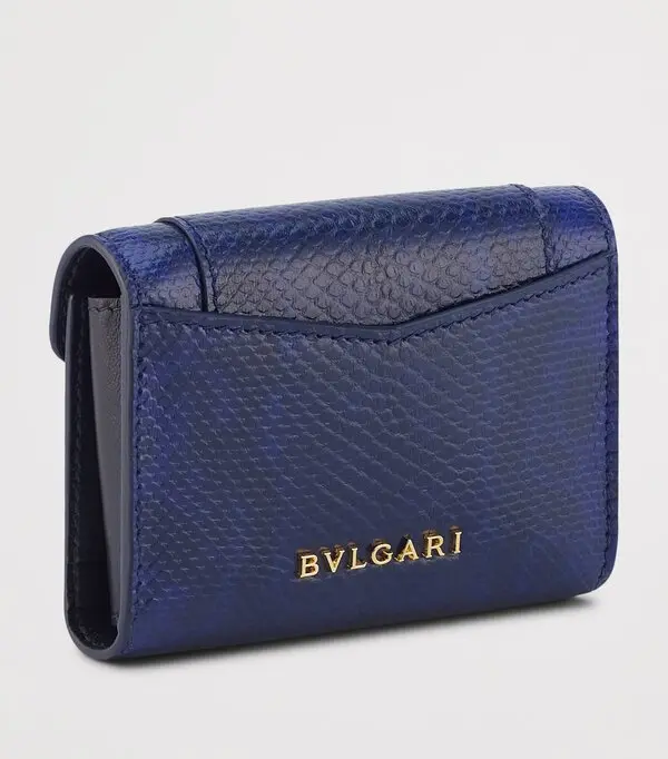 BVLGARI Karung Leather Serpenti Forever Card Holder