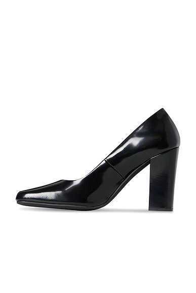 THE ROW Penelope Patent Leather Block Heel Pumps