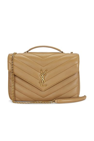 Saint Laurent Large Loulou Bag - Natural Tan