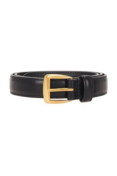 Saint Laurent Fine Ceinture Eel Leather Belt
