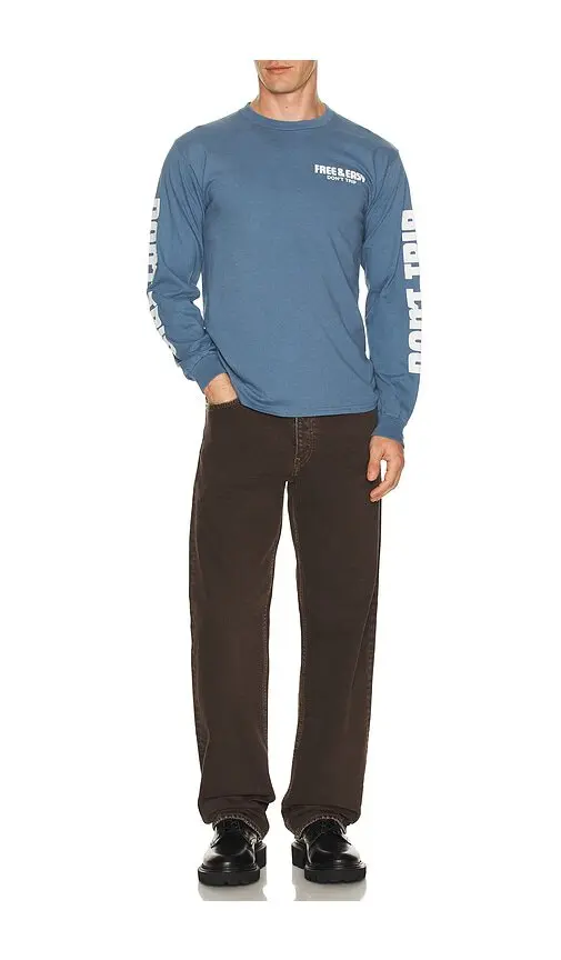 FREE & EASY High Sea Long Sleeve Tee In . Also