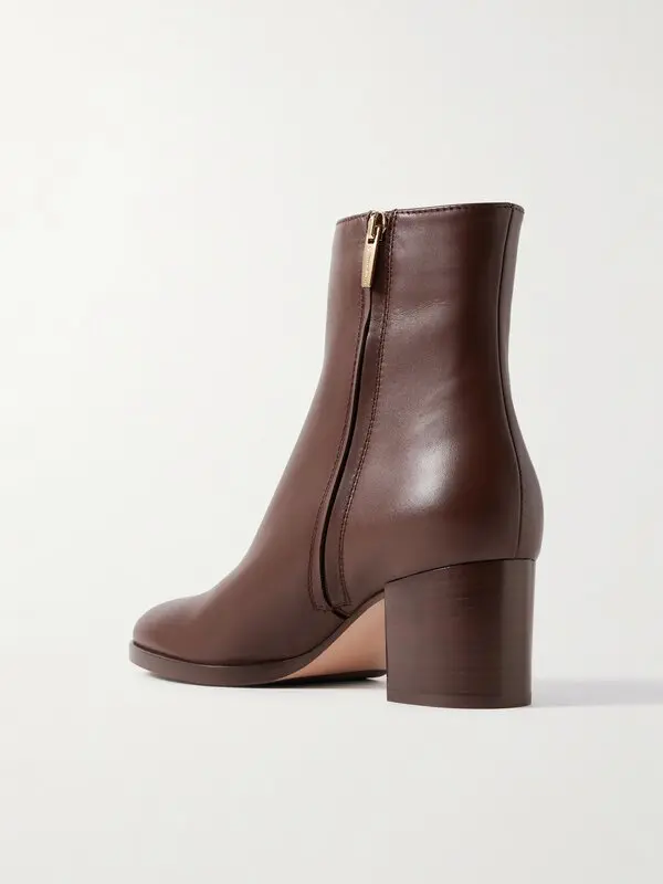 GIANVITO ROSSI Vitello Glove 55 Leather Ankle Boots